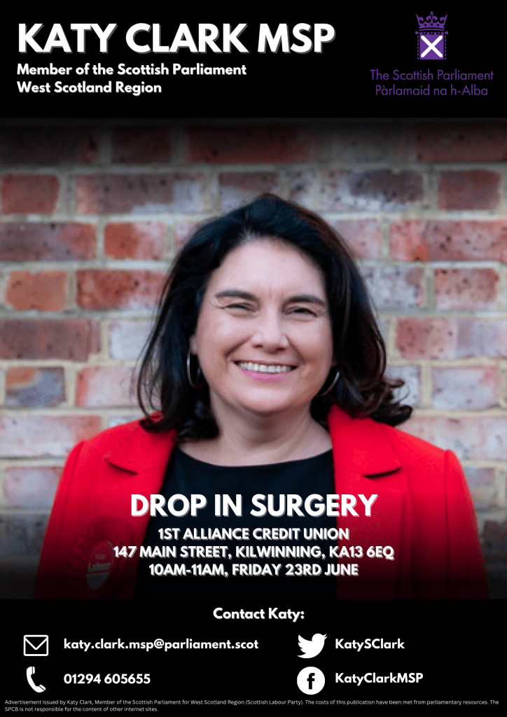 Kilwinning Surgery - Katy Clark MSP